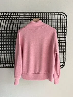 Varley | Tops | Varley Hawley Halfzip Sweat Rose Marl | Poshmark
